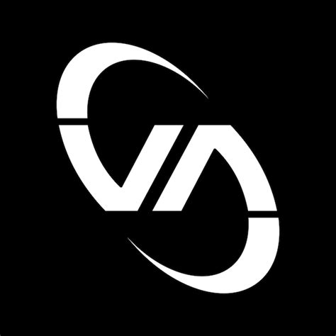 알파벳 Va 또는 Av 초기 문자 로고 디자인 프리미엄 벡터