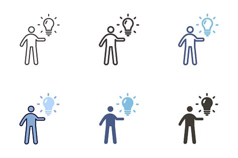 Person Holding A Lightbulb Icon Inspiration Thinking Problem Solving