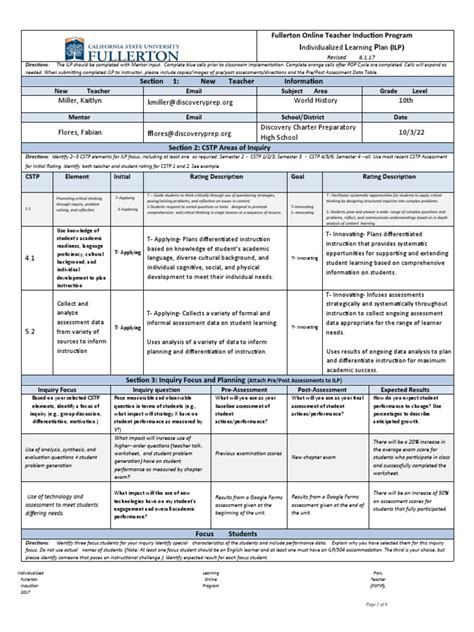 semester 3 ilp final pdf differentiated instruction educational