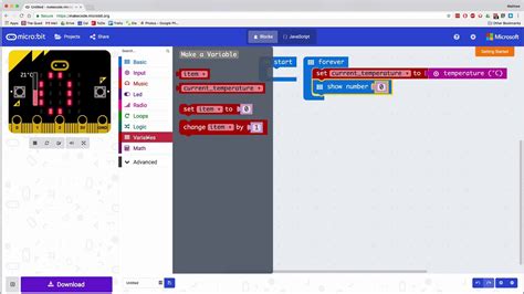 Makecode First Look At Variables Youtube