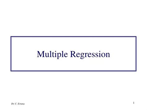 Ppt Multiple Regression Powerpoint Presentation Free Download Id