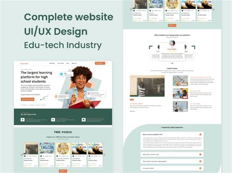 A Complete Website For E Learning Edutech Upwork