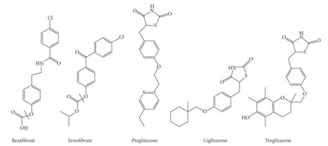 Structure Of Some Drugs Acting As Ppar Ligands Download Scientific