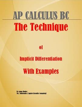 AP CALCULUS AB FINDING A DERIVATIVE BY APPLYING IMPLICIT DIFFERENTIATION