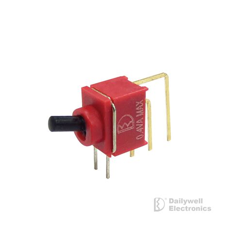 Dailywell 2us1t1a1m7res Ip67 Plastic Toggle Switch With Black Actuator