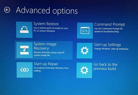 System Image Recovery Option Missing Solved Windows Forums