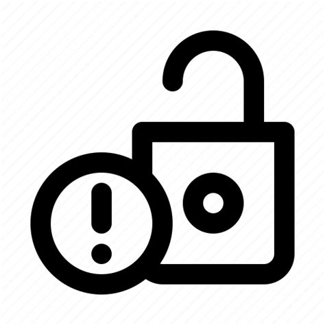 Alert Security Unlocked Unlock Secure Icon Download On Iconfinder