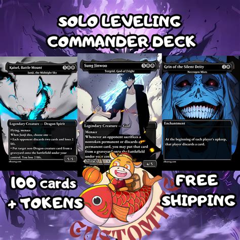 Solo Leveling Mtg Commander Deck Custom Proxy Cards Elkoytcg