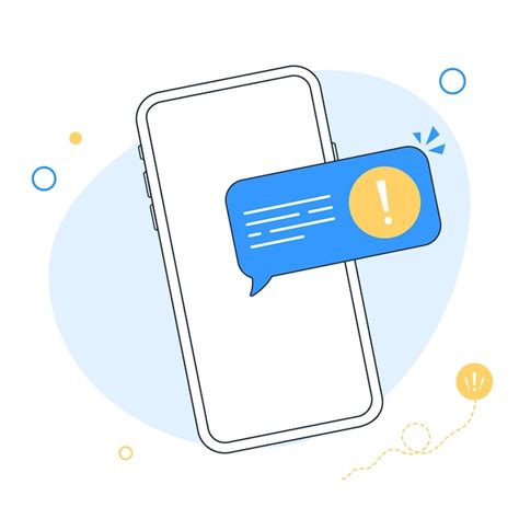 Premium Vector Alert Message Mobile Notification Smartphone With
