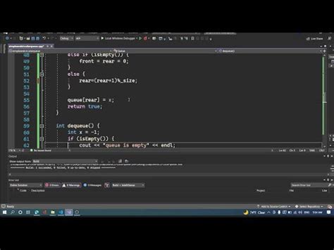 Data structures and Algorithms using C Queue using array part circular queue فيديو
