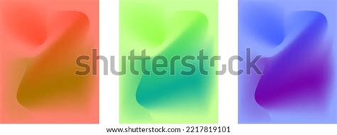 set gradient background beautiful gradation color stock vector royalty
