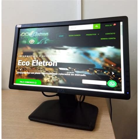 Monitor Dell 19 Polegadas Widescreen Led Produtos Eletrônicos Monitores Teclados Fontes