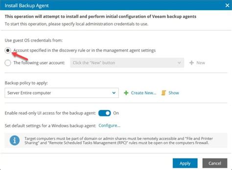 How To Install And Configure Veeam Management Agent And Veeam Backup Agent