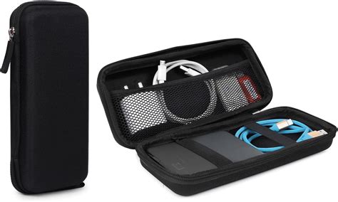 Wolpin Portable Travel Organizer Case For Power Bank Adapter Earphones Data Cables Hard Disk