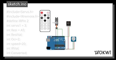 Irremote Servo Wokwi Esp32 Stm32 Arduino Simulator