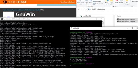 Как установить git flow windows