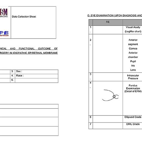 Data Collection Sheet Download Scientific Diagram