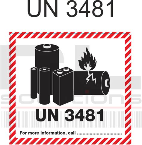 UN 3481 Labels - Right Label Solutions