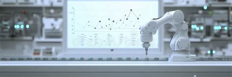 Robotic Technology Exemplifying Real Time Data Visuals Stock Illustration Illustration Of