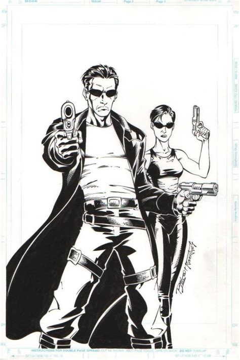 Matrix Neo And Trinity By Ron Lim Comic Art Comic Art Fans Coloring