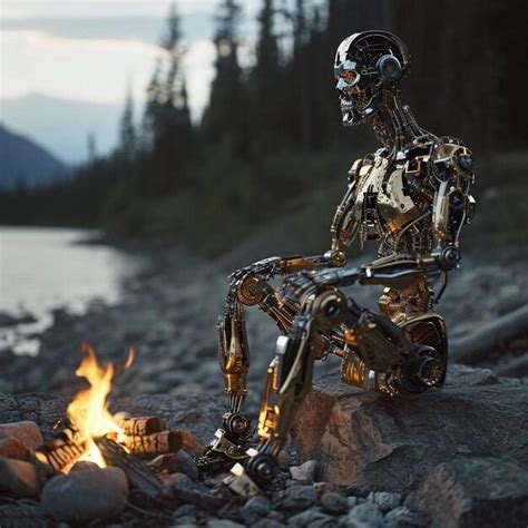 Premium Photo Humanoid Machine Character Robotic