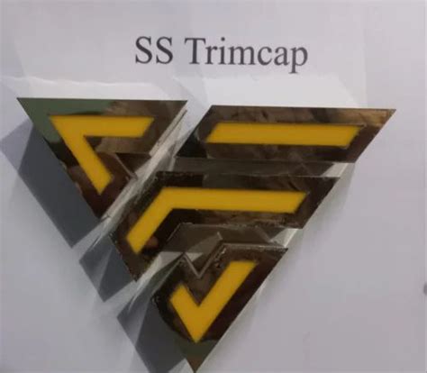 Logo Yellow And Golden Ss Trim Cap Letters For Advertisement Size