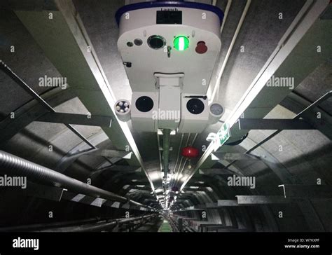 A Smart Robot Conducts Real Time Monitoring Of The Conditions In An Underground Tunnel During An