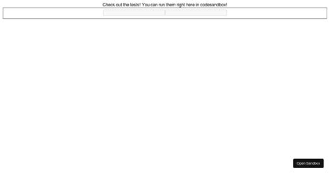 React Testing Library Demo Forked Codesandbox React Testing Library Demo Forked Codesandbox