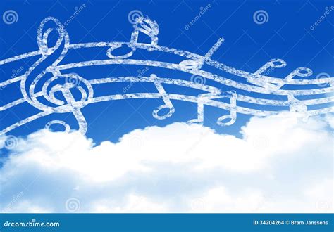 Music Notes Stock Illustration Illustration Of Cloudscape 34204264