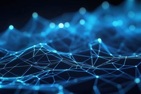 Premium Photo Cyber Big Data Flow Blockchain Cyan Data Fields Network Line Connect Stream