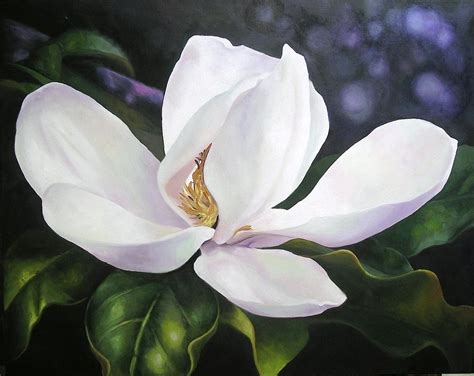 How To Paint Magnolia Leaves At Tayla Hunter Blog