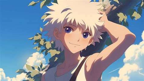 Killua Zoldyck Art Style Desktop Wallpaper Download In Hd And 4k