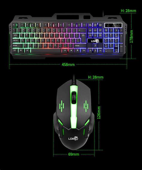 Buy China Wholesale Suspended Metal Panel Luminous Keyboard And Mouse Combo With Cellphone