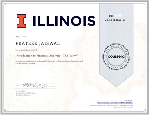 Prateek Jaiswal On Linkedin Financialanalysis Continuededucation Universityofillinois