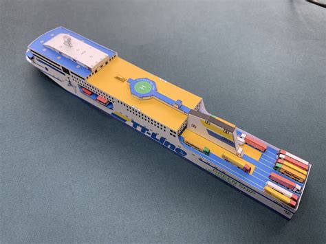 1 1250 Ferry Nils Holgersson Paper Model Ecardmodels