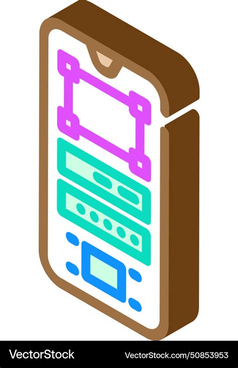 Prototype Ux Ui Design Isometric Icon Royalty Free Vector