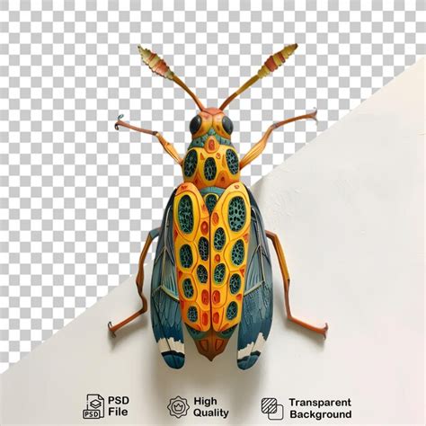 Premium PSD A Bug Isolated On Transparent Background