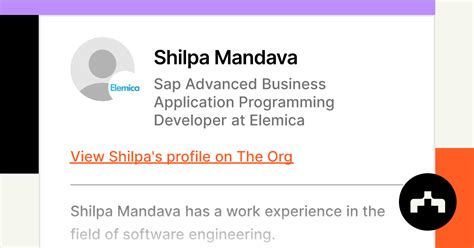 Shilpa Mandava Sap Advanced Business Application Programming