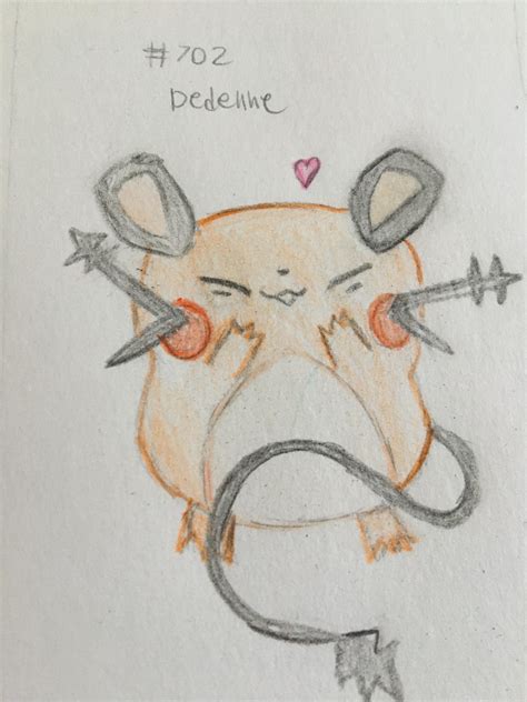 Drawing A Random Pokémon Day 17 Dedenne R Pokemonart