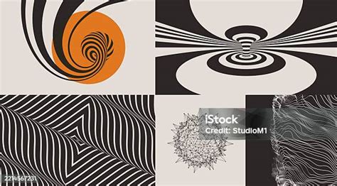 예술 작곡 표지 디자인 템플릿 흑백 사각형의 광학 예술 그림 구체 추상적인 그리드 디자인 브로셔 포스터 포스터 프리젠 테이션 전단지 또는 배너를위한 3d 일러스트레이션 3