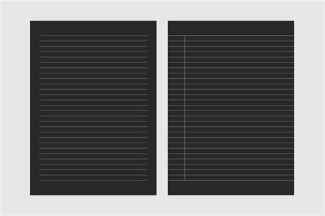 Dark Mode Foolscap Paper Premium Vector