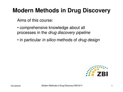 Ppt Modern Methods In Drug Discovery Powerpoint Presentation Free