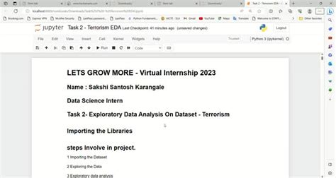 Sakshi Karangale On Linkedin Linkdin Task2 Datascience Python Intern Project Dataanalytics
