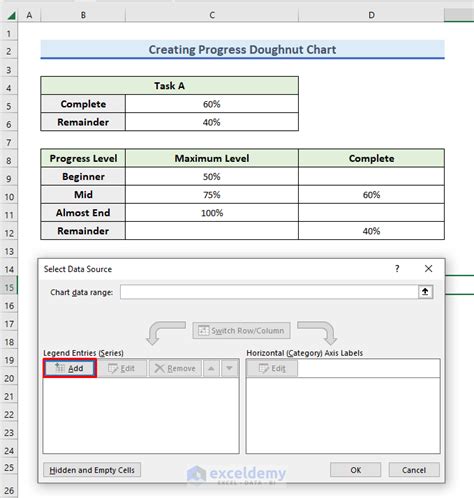 Infographics Progress Circle Chart In Excel Doughnut Chart For Excel