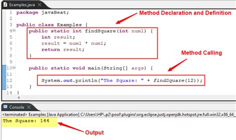How To Create And Call A Method In Java
