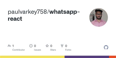 GitHub Paulvarkey758 Whatsapp React