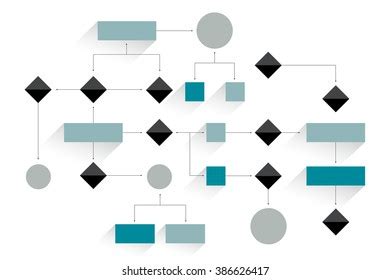 Big Flowchart Geometric Scheme Presentation Infographics Stock Vector Royalty Free 582892381