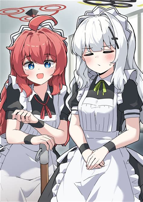 Maki And Hare Blue Archive Drawn By Mureniii Danbooru