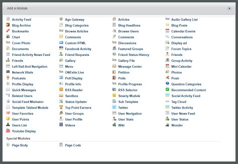 Layout Overview ONEsite Developers