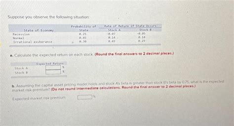 solved suppose you observe the following situation a